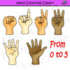 Hand Counting Clipart Set Finger Counting for Commercial-Use - Clipart ...