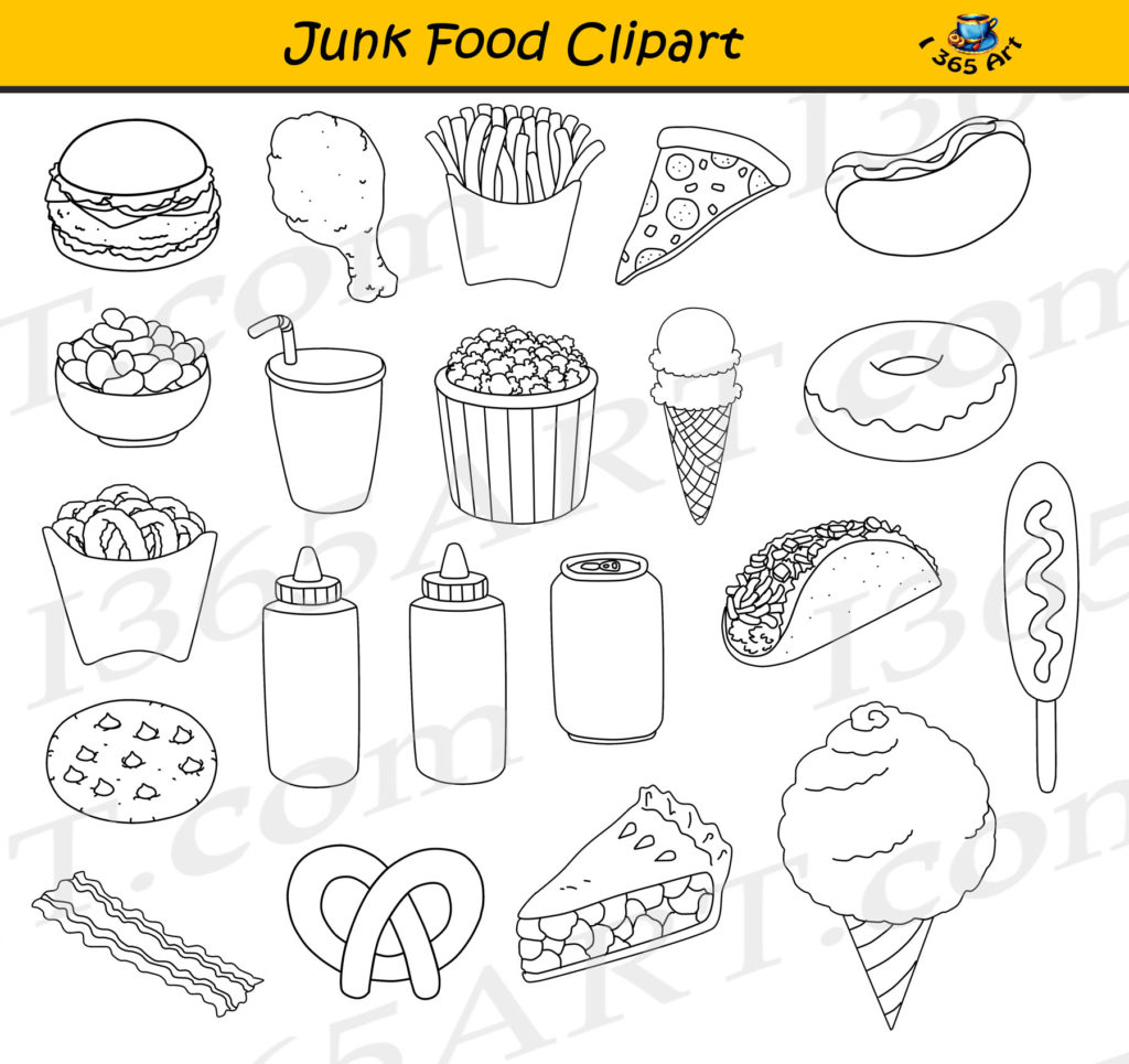 Junk Food Clipart, Fast Food Graphics Commercial Use Clipart