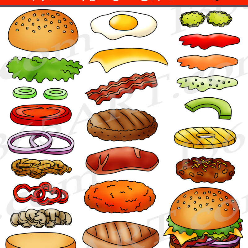 hamburger clip art Archives - Clipart 4 School