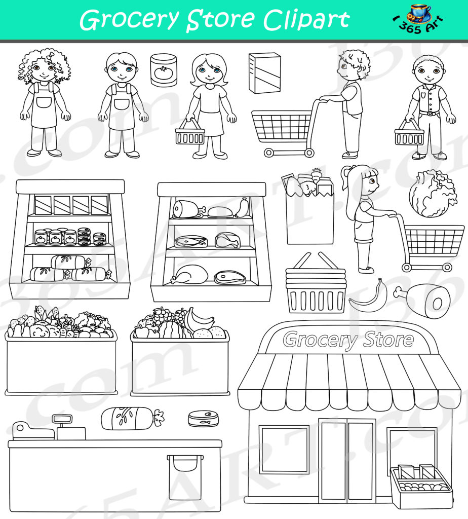 Grocery Store Clipart Commercial - Clipart 4 School