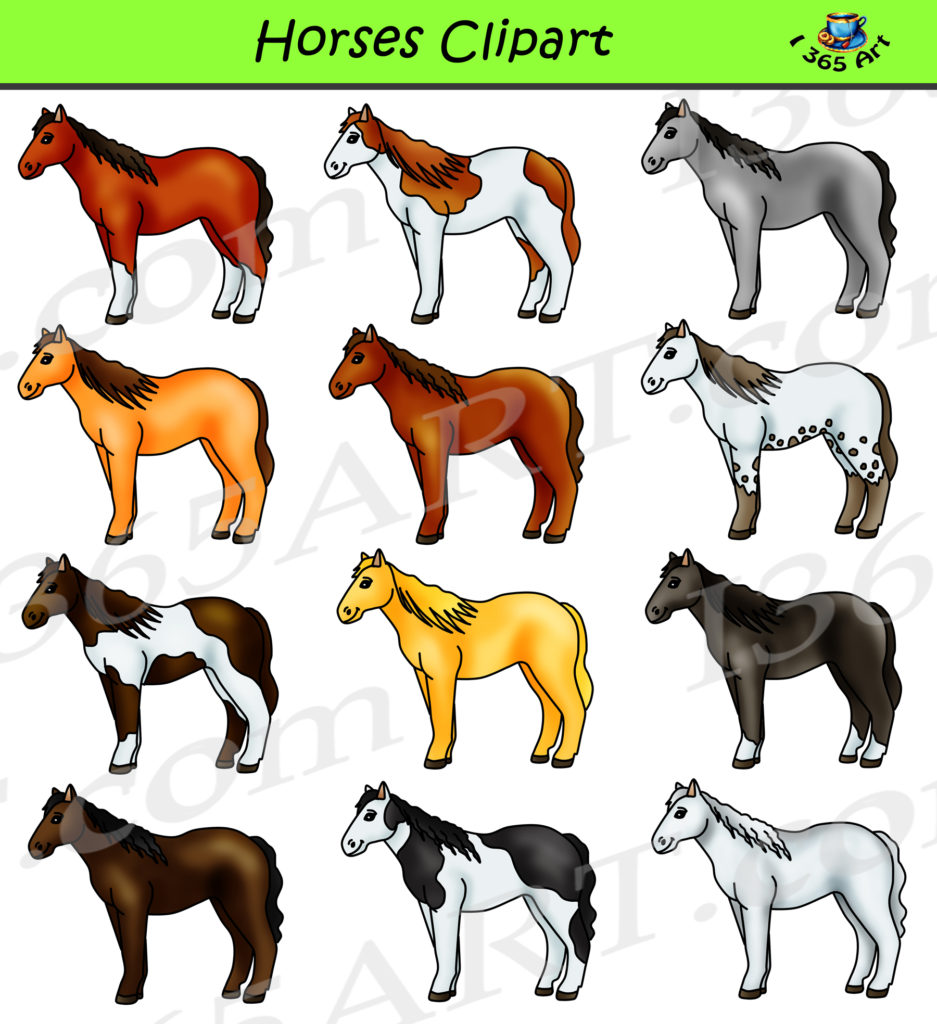 Horse Clipart Pony Graphics Download - Commercial by Clipart 4 School