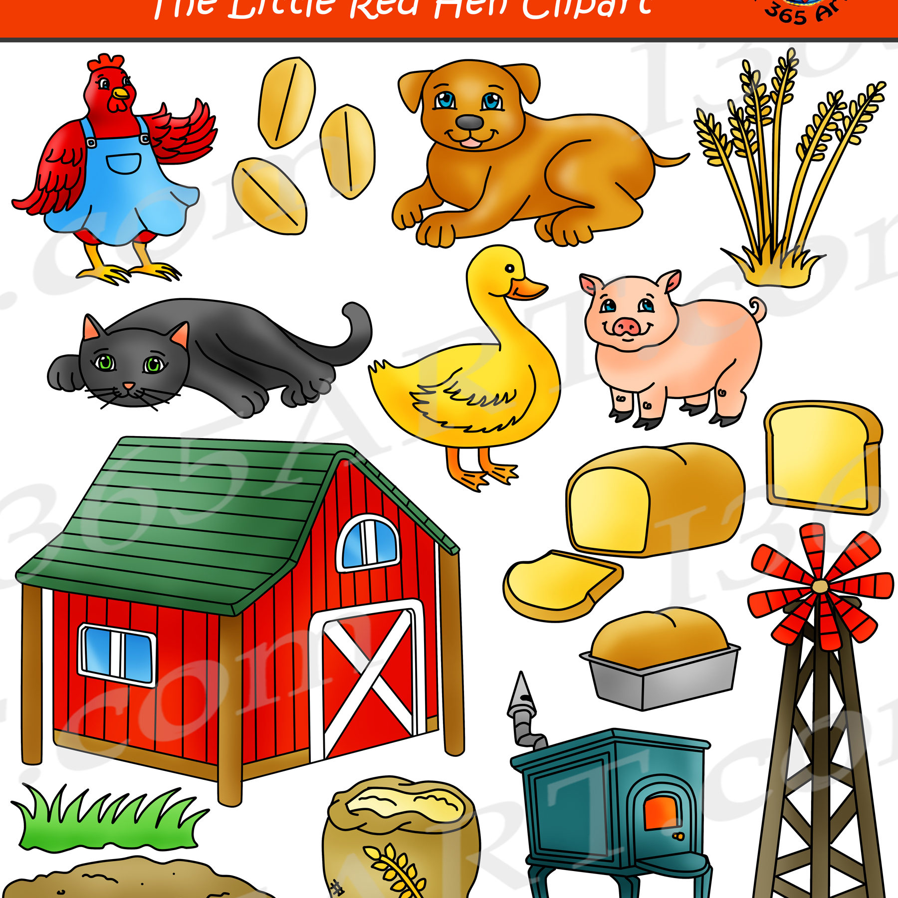little red hen clipart Archives - Clipart 4 School