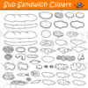 Sub Sandwich Clipart Graphics Commercial Download | Clipart 4 School