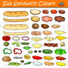 Sub Sandwich Clipart Graphics Commercial Download | Clipart 4 School