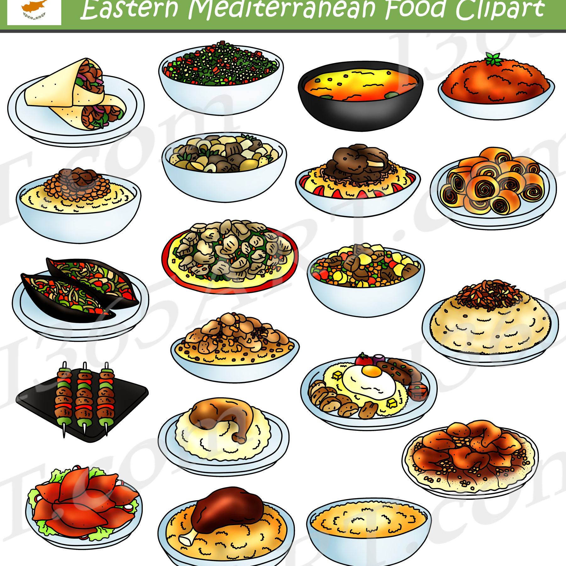 eastern Mediterranean food clipart Archives - Clipart 4 School
