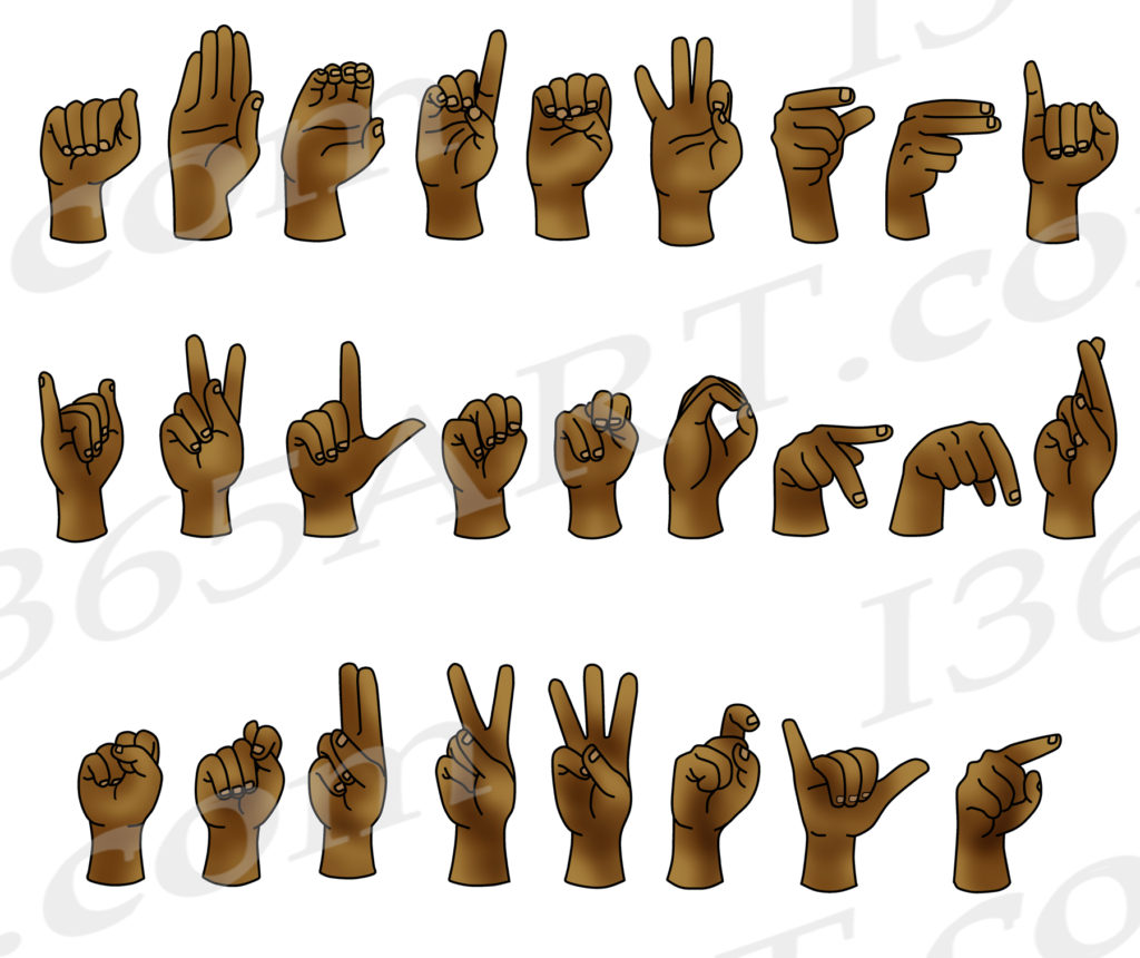 ASL Alphabet Clipart Bundle Pack - Clipart 4 School