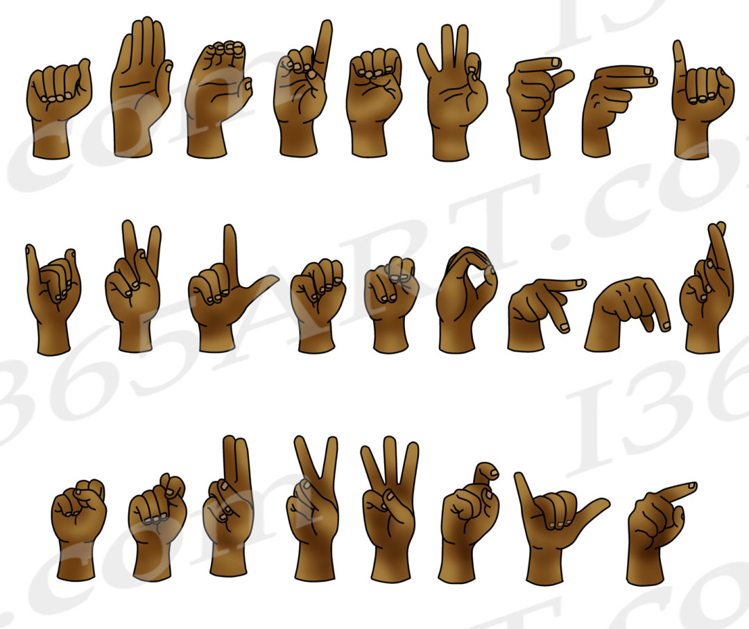 ASL Alphabet Clipart Bundle Pack - Clipart 4 School