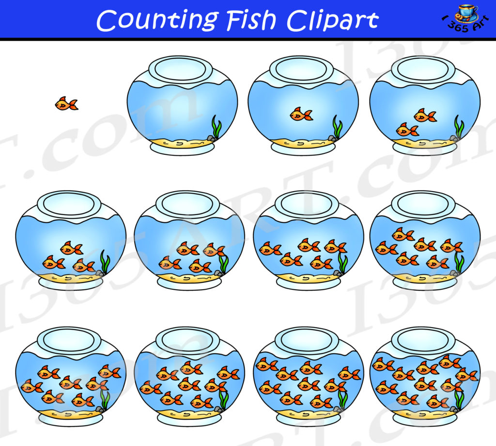 Counting Fish Clipart - Clipart 4 School