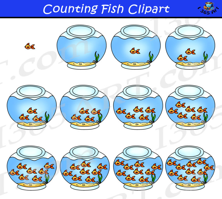 Counting Fish Clipart - Clipart 4 School