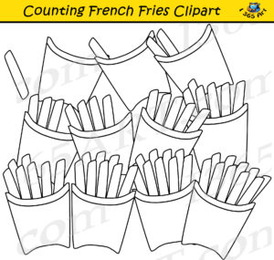 Counting French Fries Clipart Download - Clipart 4 School