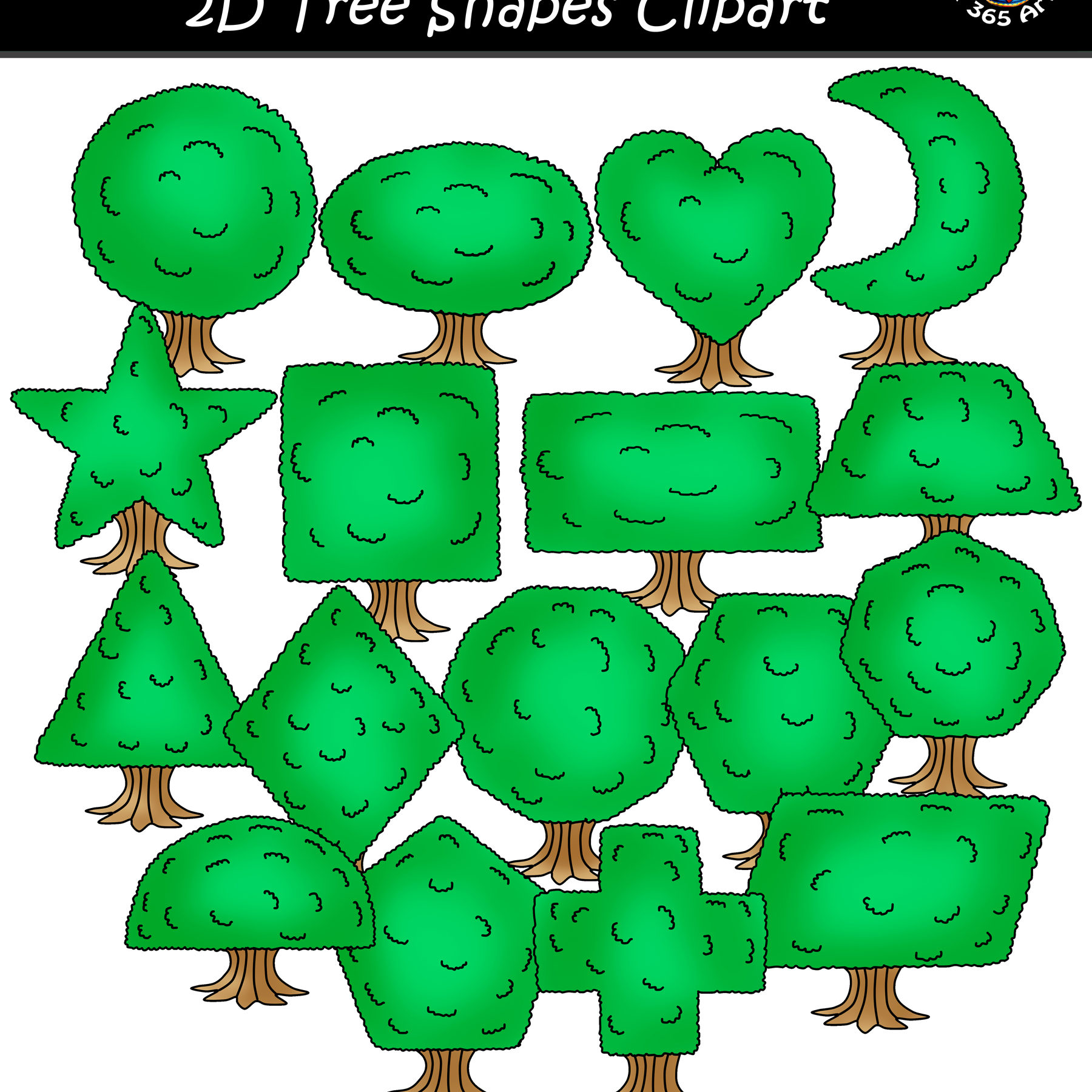 2D Shapes - Clipart 4 School