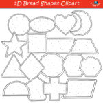 2D Bread Shapes Clipart Graphics Downloa - Clipart 4 School