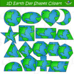 2D Earth Shapes Clipart Graphics Download - Clipart 4 School