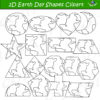 2D Earth Shapes Clipart Graphics Download - Clipart 4 School