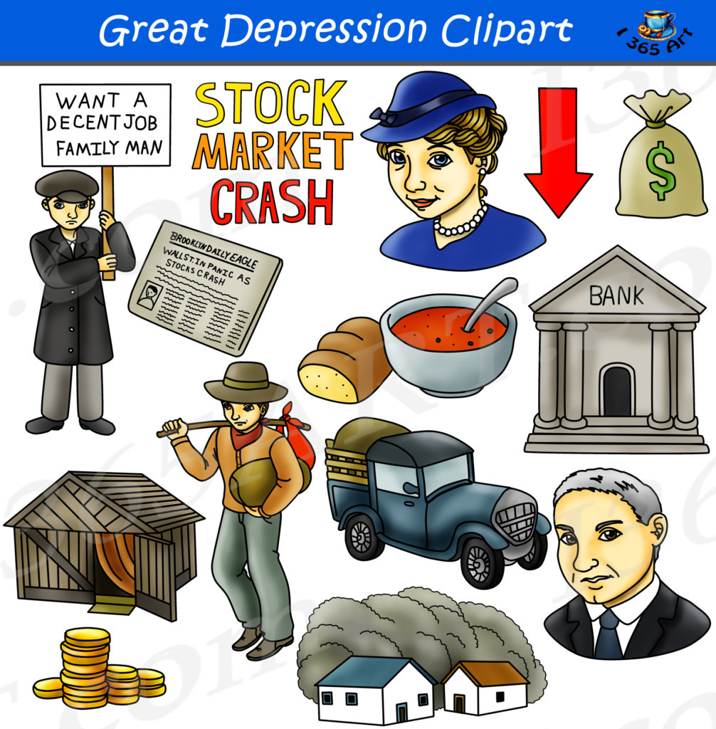 The Great Depression Clipart Graphic Set - Clipart 4 School