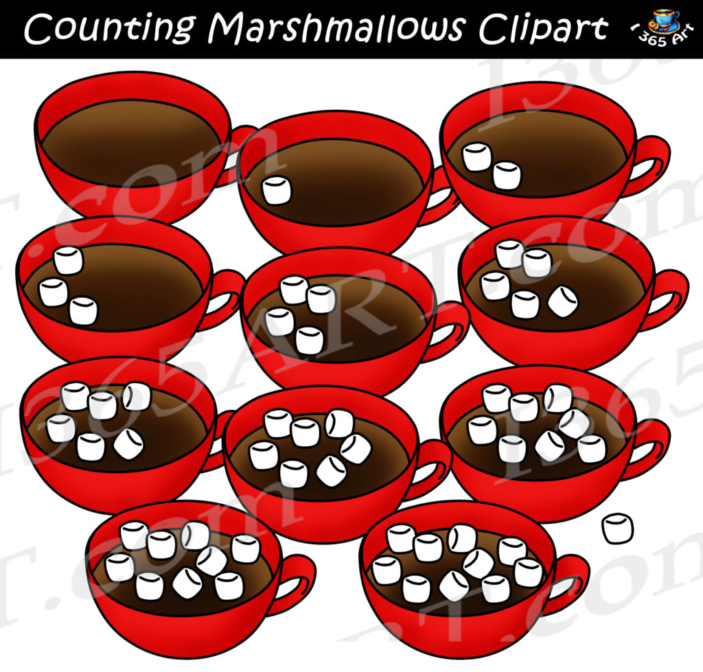 Counting Marshmallows Clipart Hot Cocoa Download - Clipart 4 School