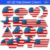 2D American Flag Shapes Clipart Graphics Download - Clipart 4 School