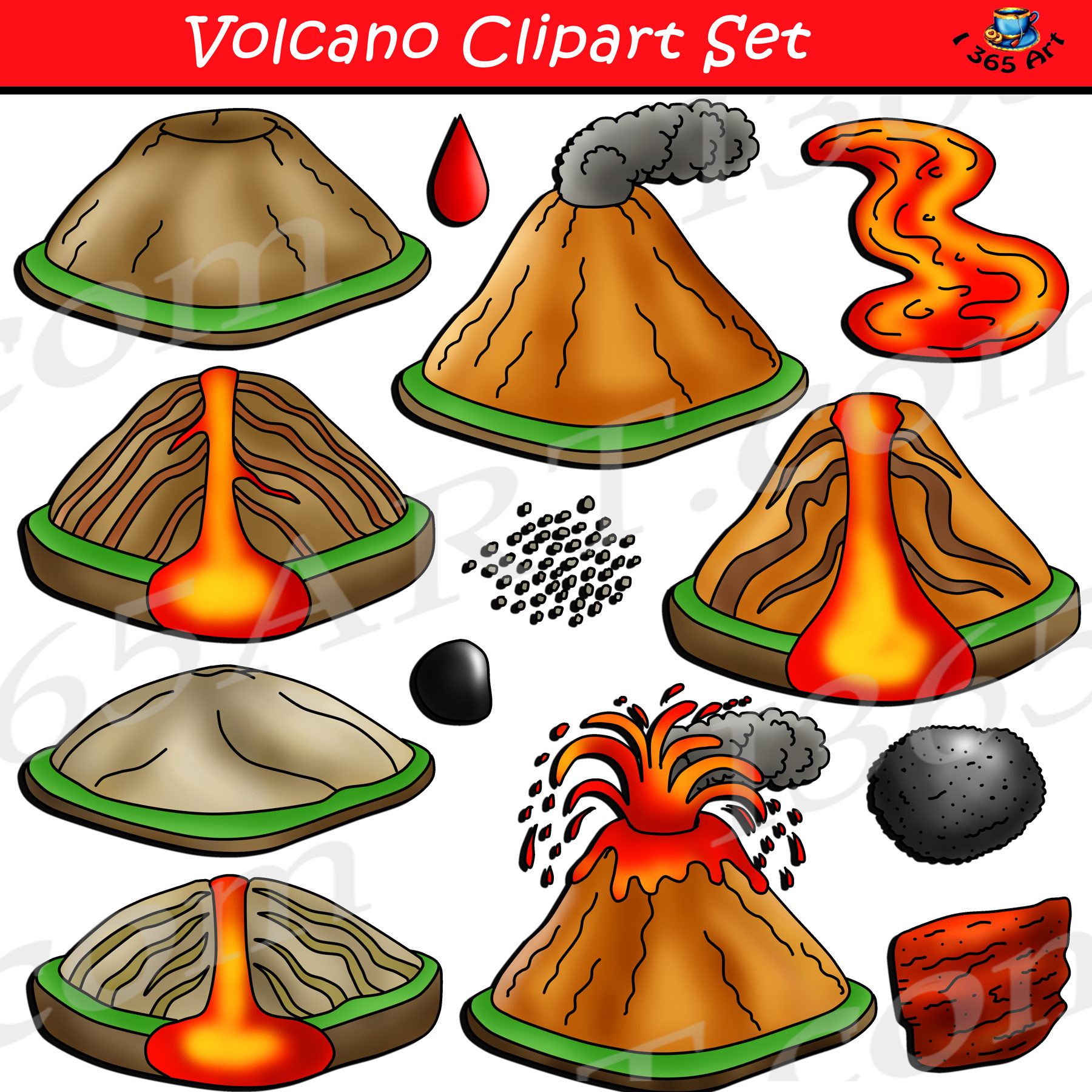 volcano clipart Archives - Clipart 4 School