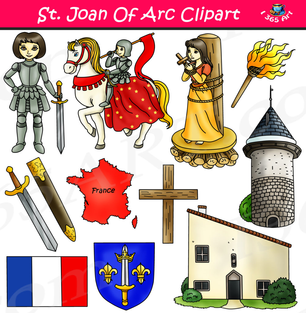 Joan of Arc Clipart Set - Influential People Download - Clipart 4 School