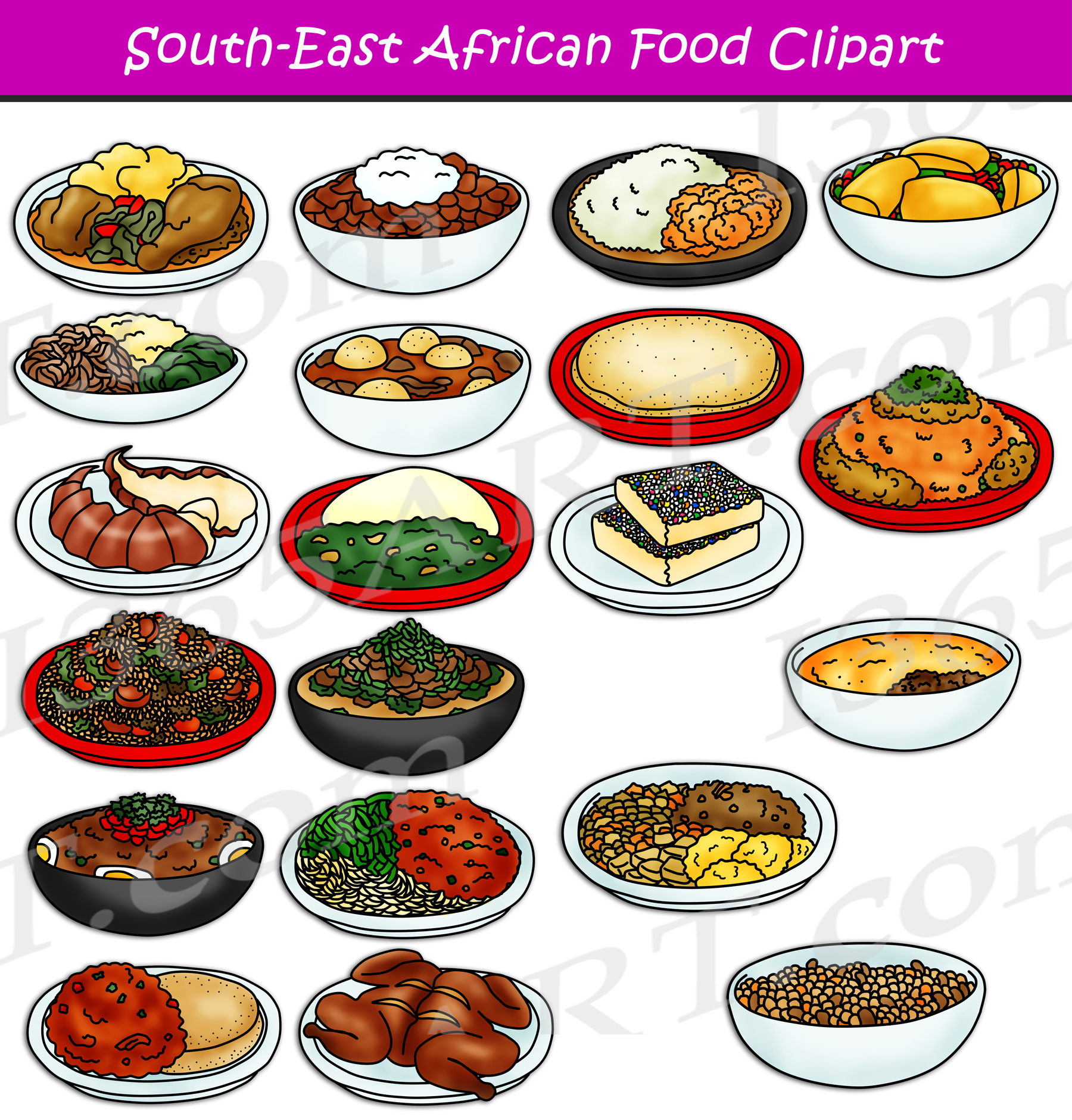 South East African Food Clipart Set Download Clipart 4 School South East African Food Clipart Set Download Clipart 4 School