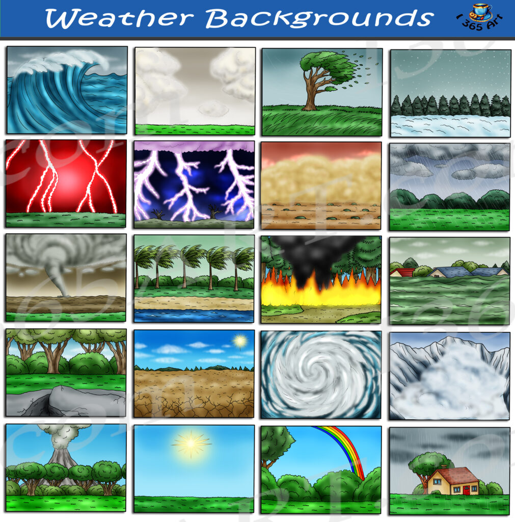 Weather Natural Disaster Backgrounds Clipart Download - Clipart 4 School