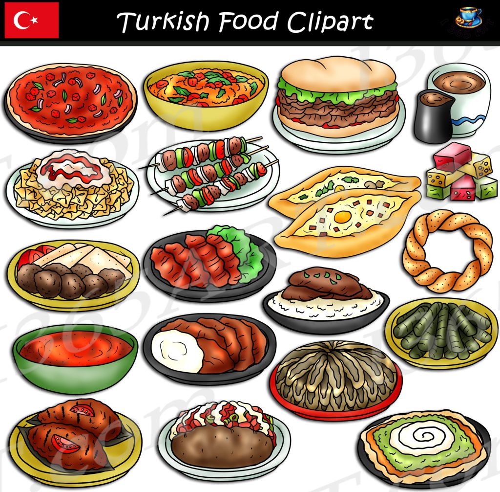 Turkish Food Clipart - Comida Mexicana - School Clipart