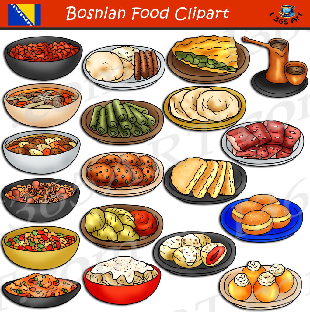 Slovenian Food Clipart - Comida Mexicana - School Clipart