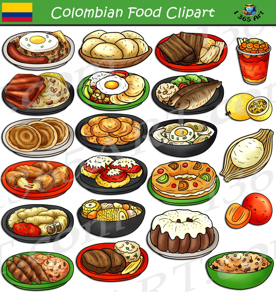 Colombian Food Clipart- School Clipart