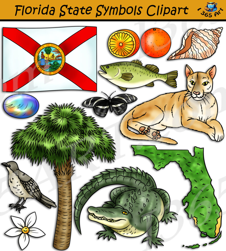 Florida State Symbols Clipart Download - Clipart 4 School