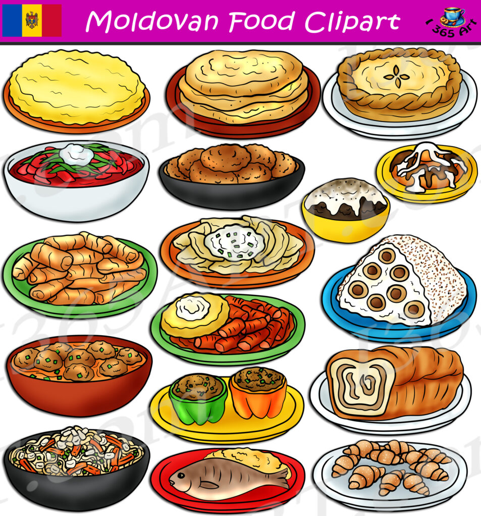 Moldovan Food Clipart Set Download - Clipart 4 School
