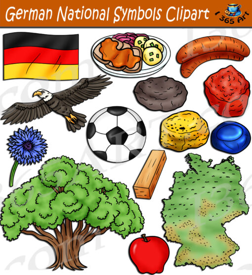 German National Symbols Clipart Set Download - Clipart 4 School